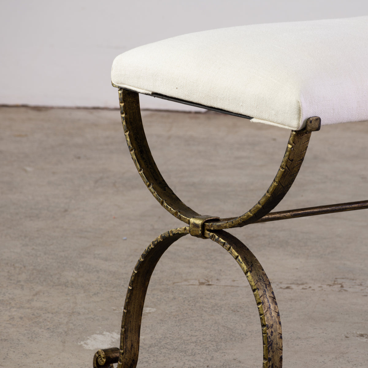 A Gilt Hammered Iron Stool – The Vault Sydney