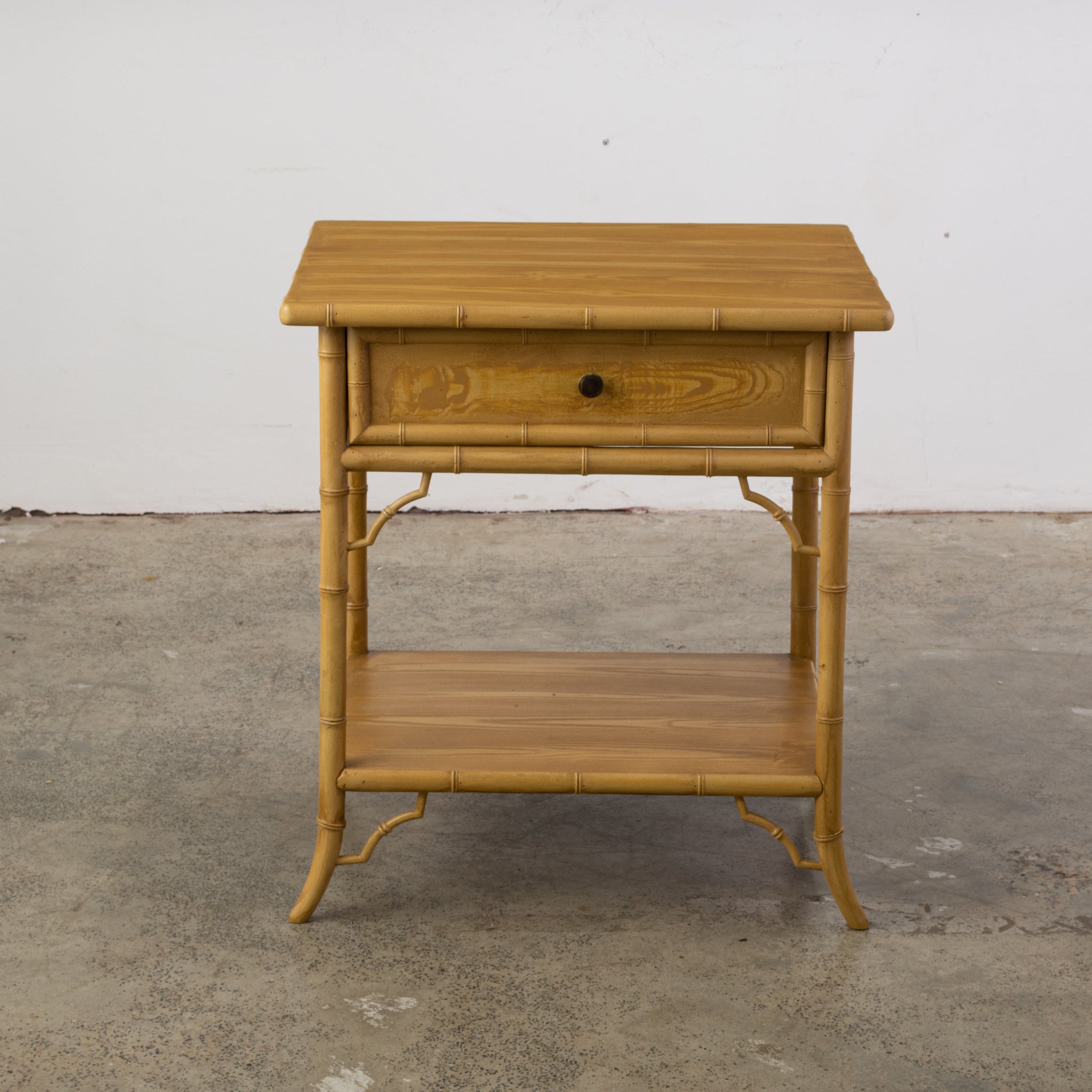 Pair of Faux Bamboo Bedside Tables – The Vault Sydney
