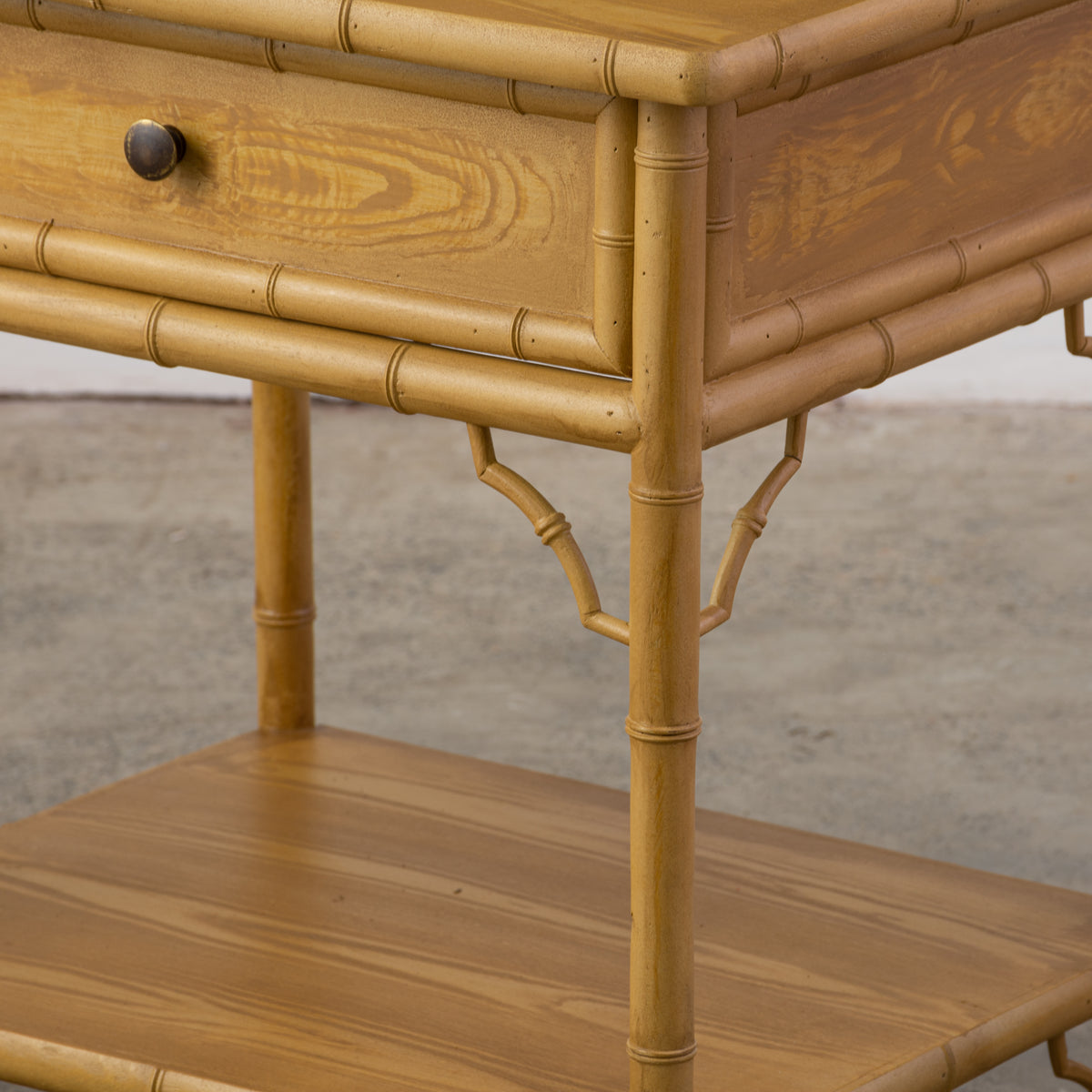 Pair of Faux Bamboo Bedside Tables – The Vault Sydney