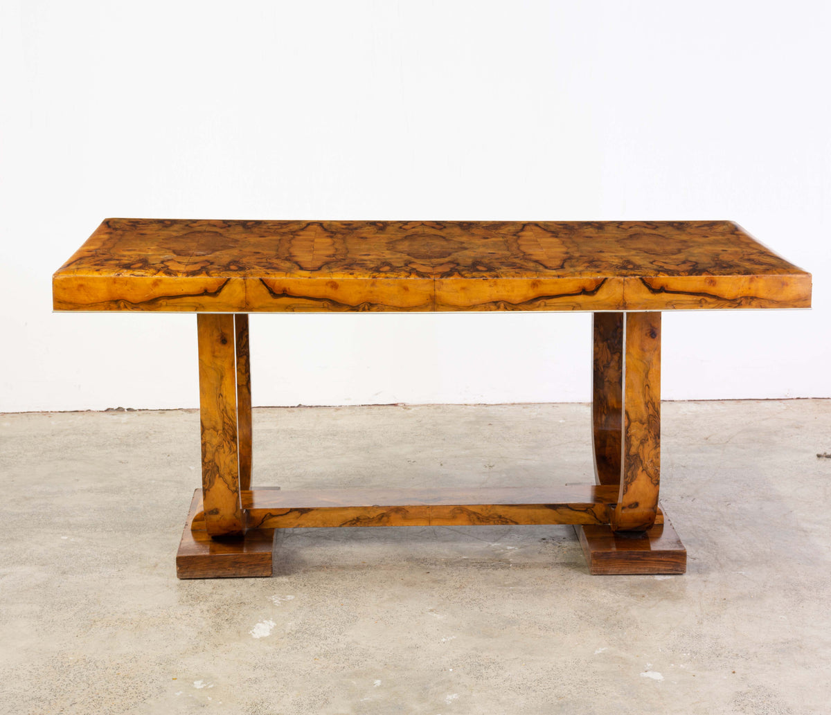 Art Deco Burl Walnut Dining Table – The Vault Sydney