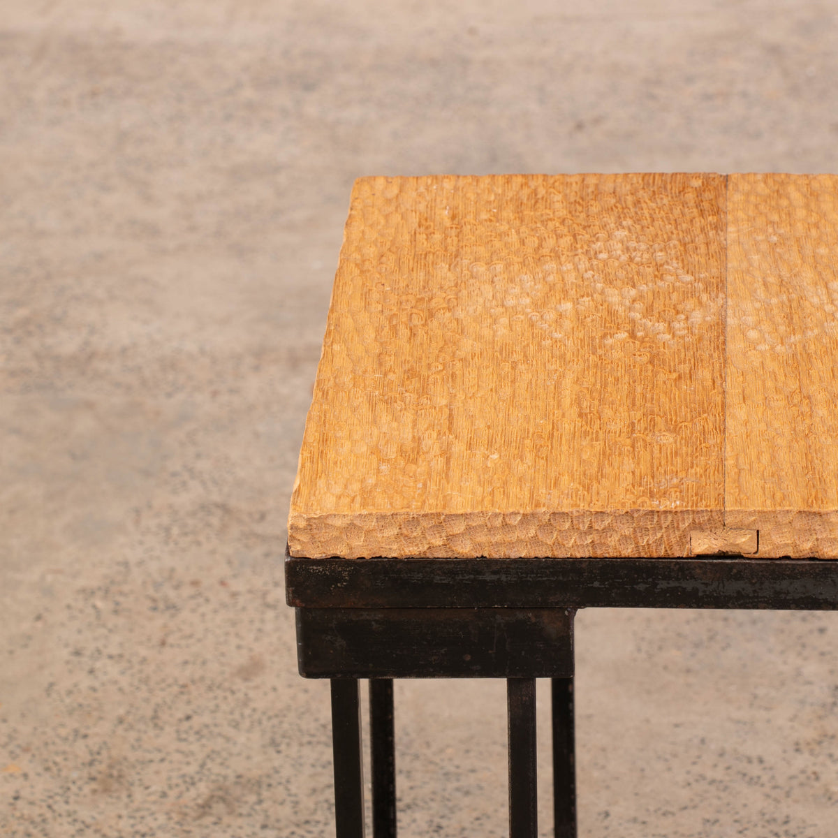 1960s Modernist Gueridon with Adzed finish Top – The Vault Sydney