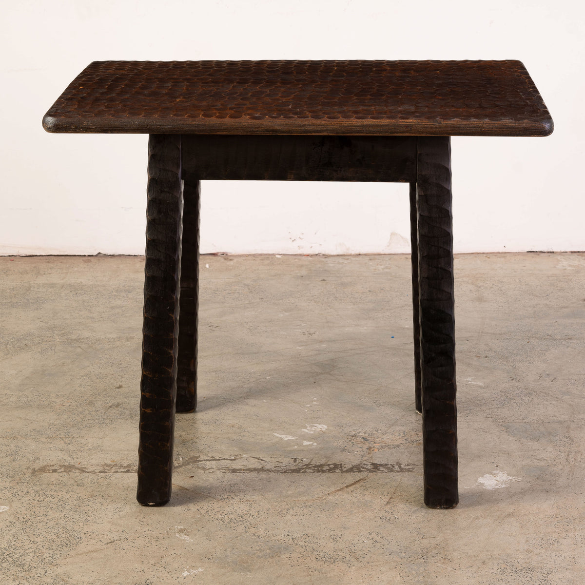 A Brutalist Carved Table with Adzed finish – The Vault Sydney