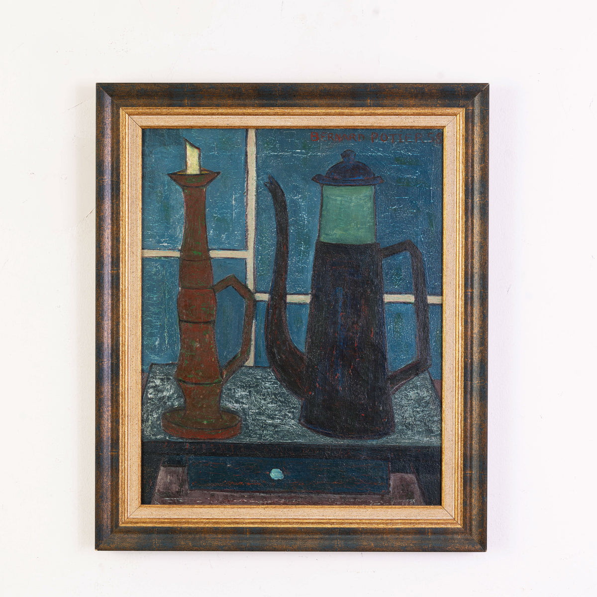 Cubist “Still life with teapot and candlestick” by Bernard Potier – The ...