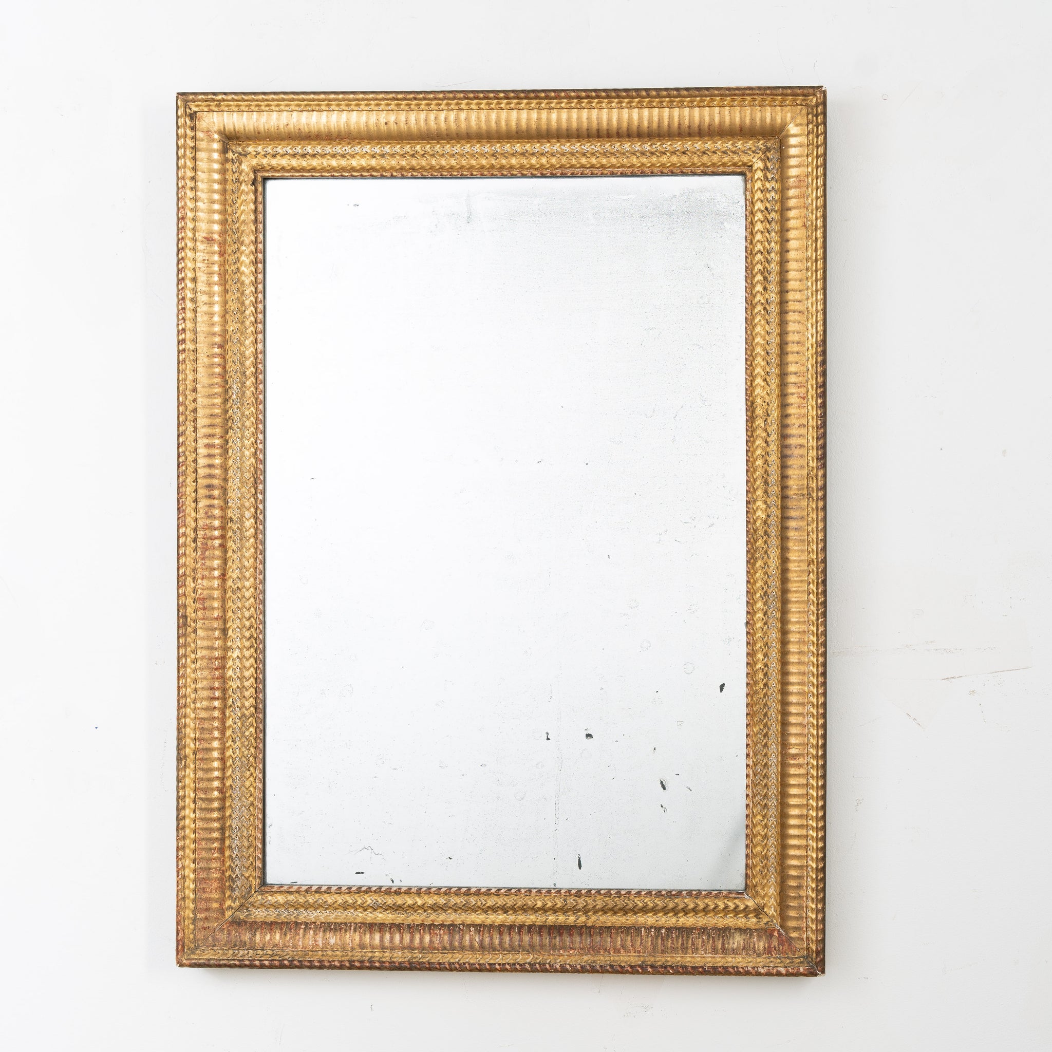 19th Century Giltwood Ribbed Mirror – The Vault Sydney