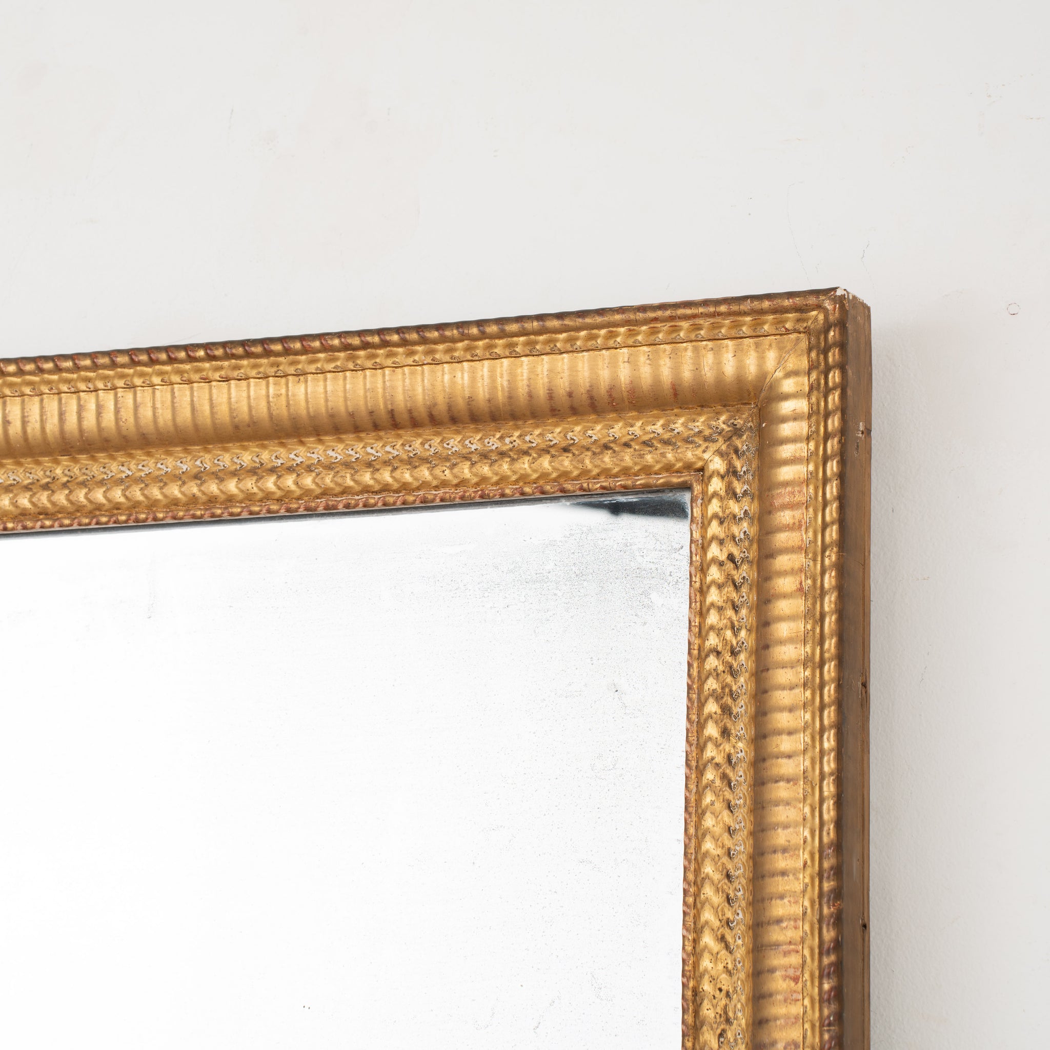 19th Century Giltwood Ribbed Mirror – The Vault Sydney