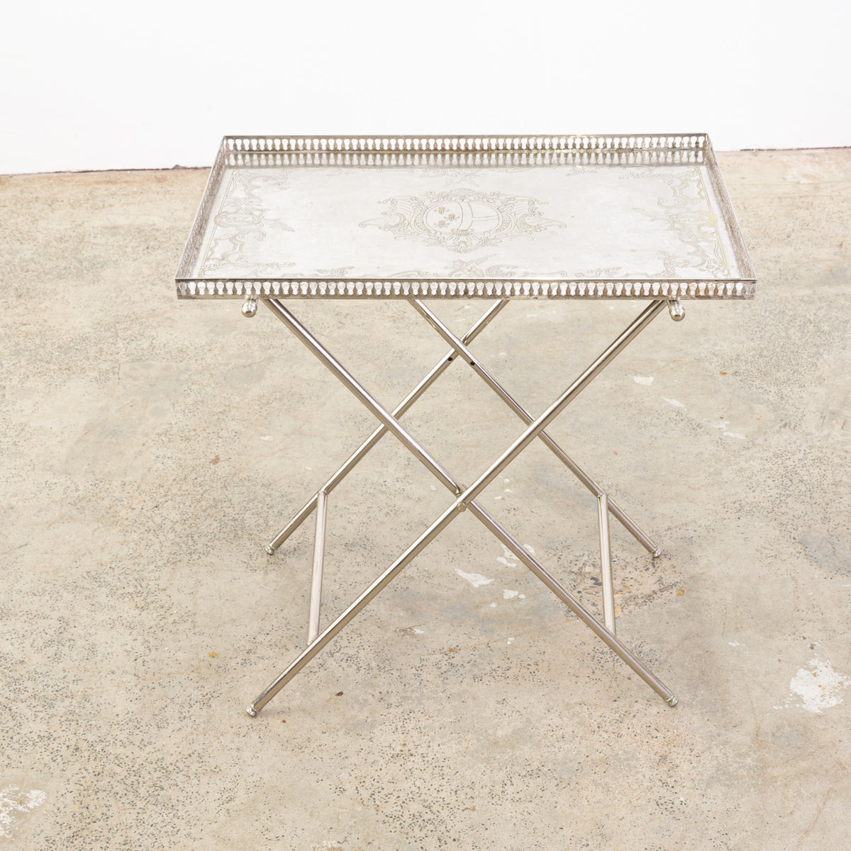 Early 20th Century Silver Plate Dessert Tray on Stand – The Vault Sydney