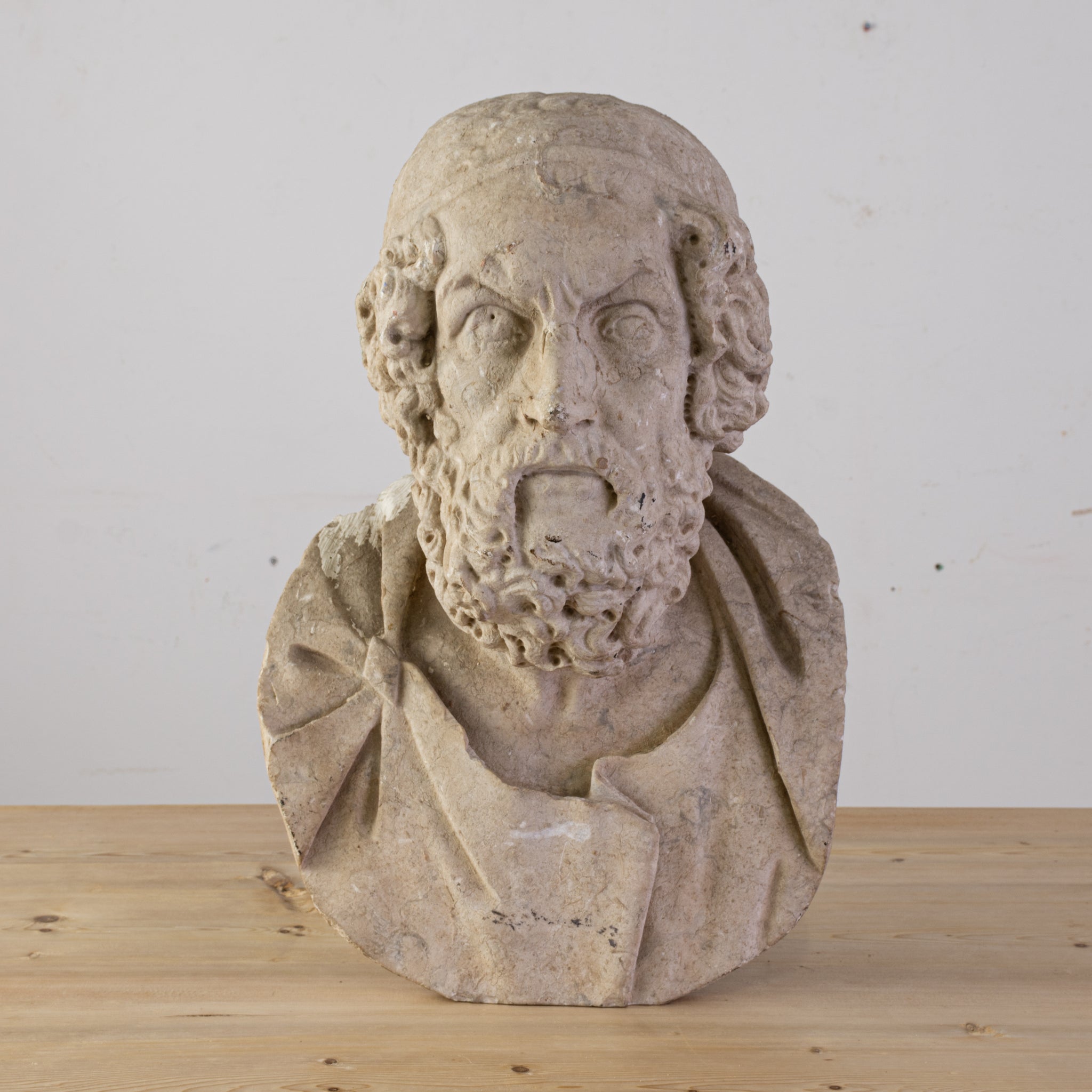 16th Century Marble Portrait Bust of Homer – The Vault Sydney