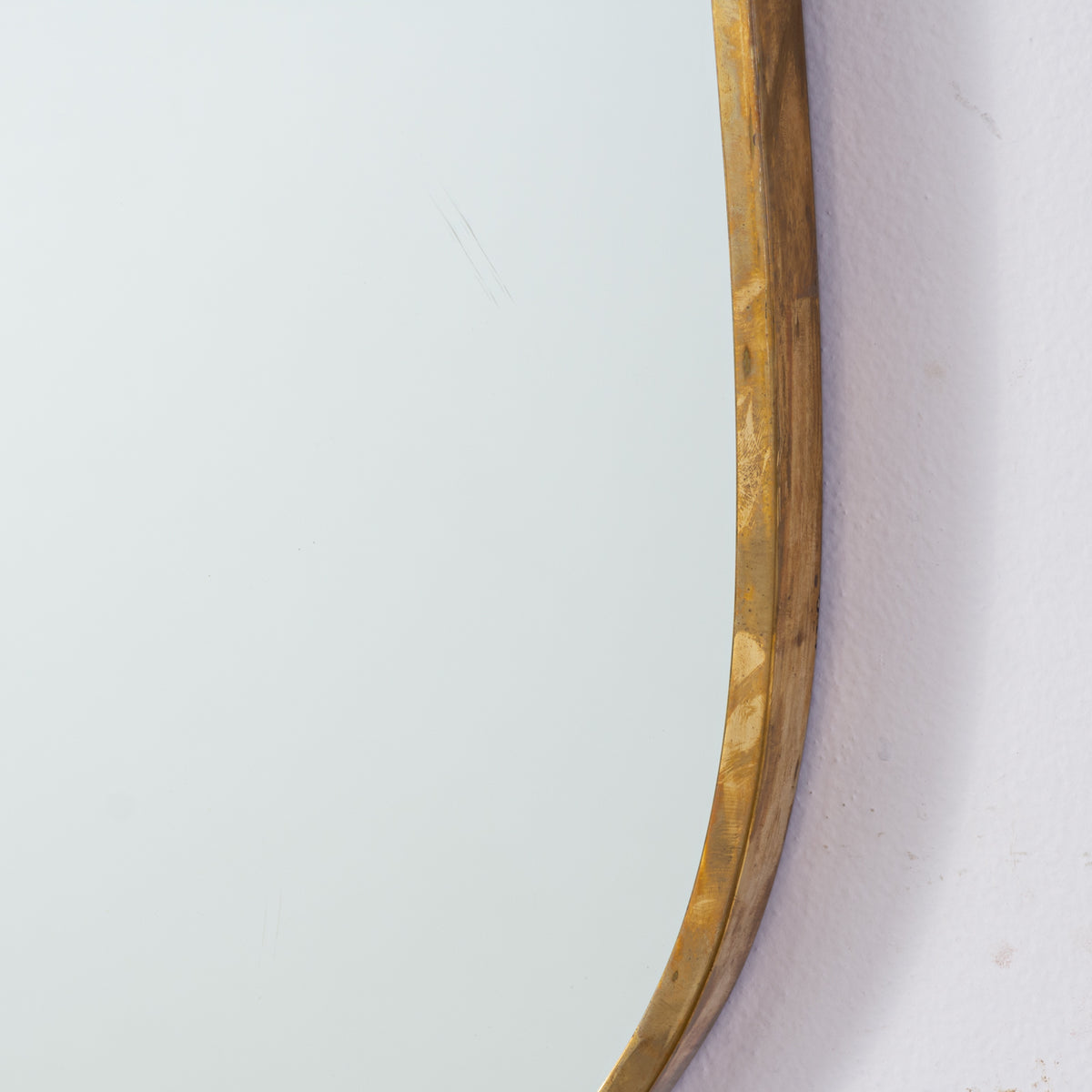 A Mid Century Brass Shield Mirror – The Vault Sydney