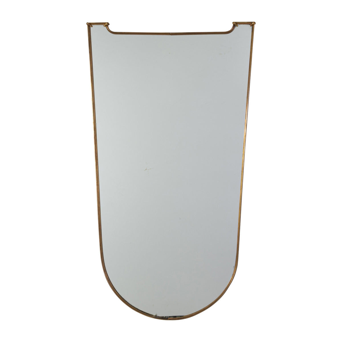 Italian 1950s Brass Shield Mirror – The Vault Sydney