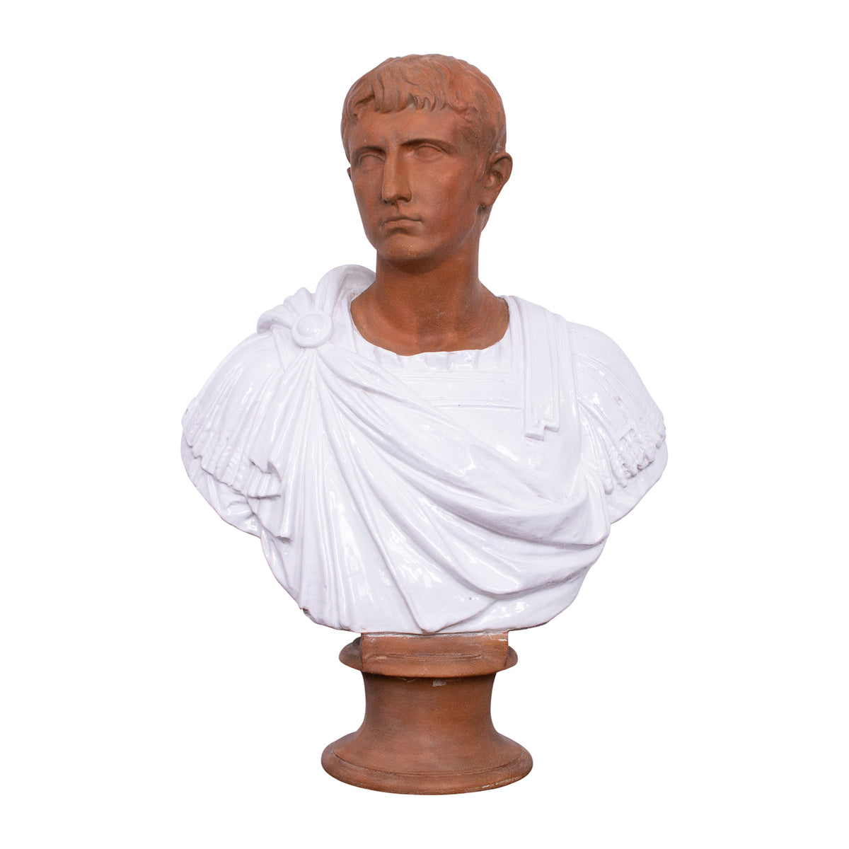 Italian Terracotta Portrait of Emperor Augustus – The Vault Sydney