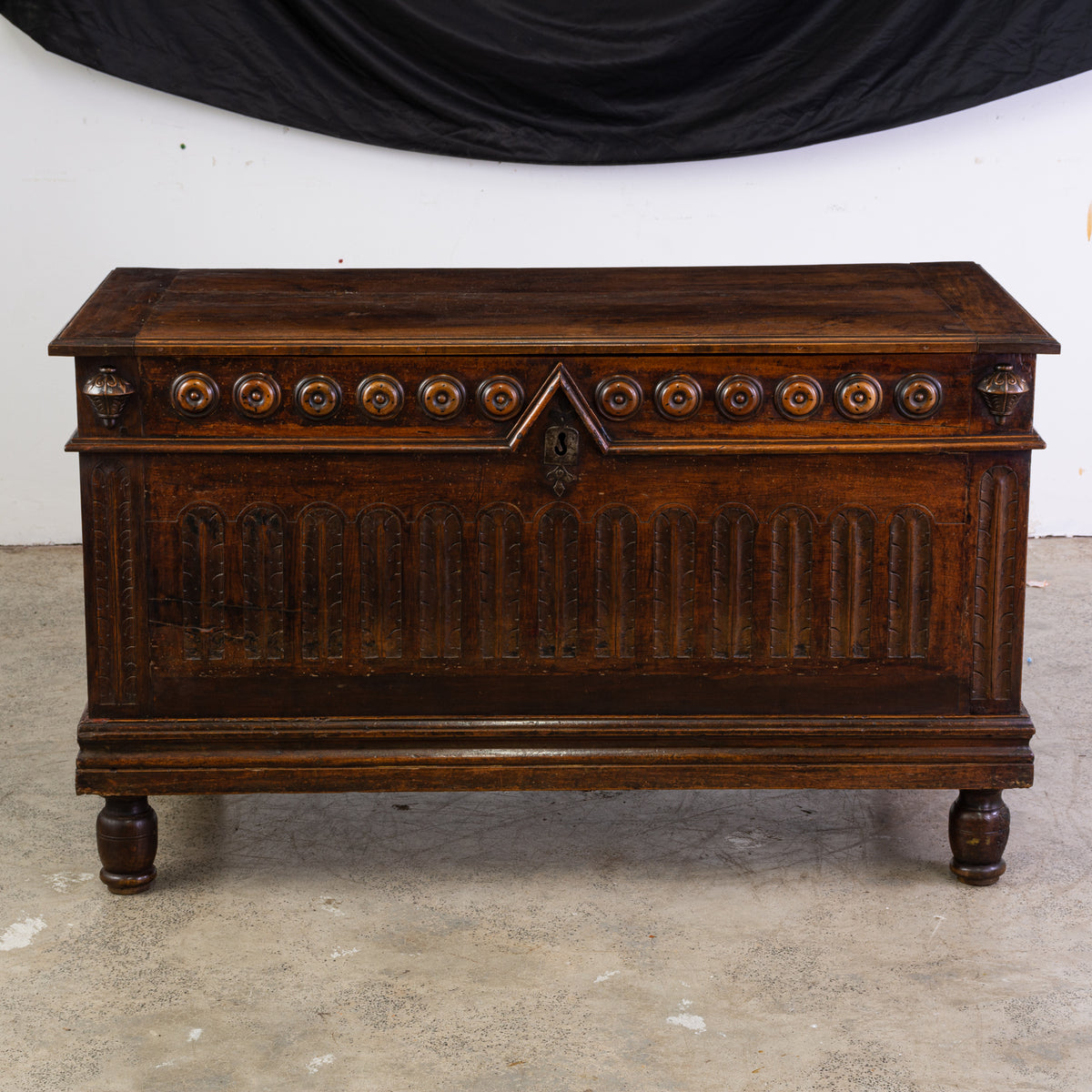Antique French large walnut coffer, – The Vault Sydney