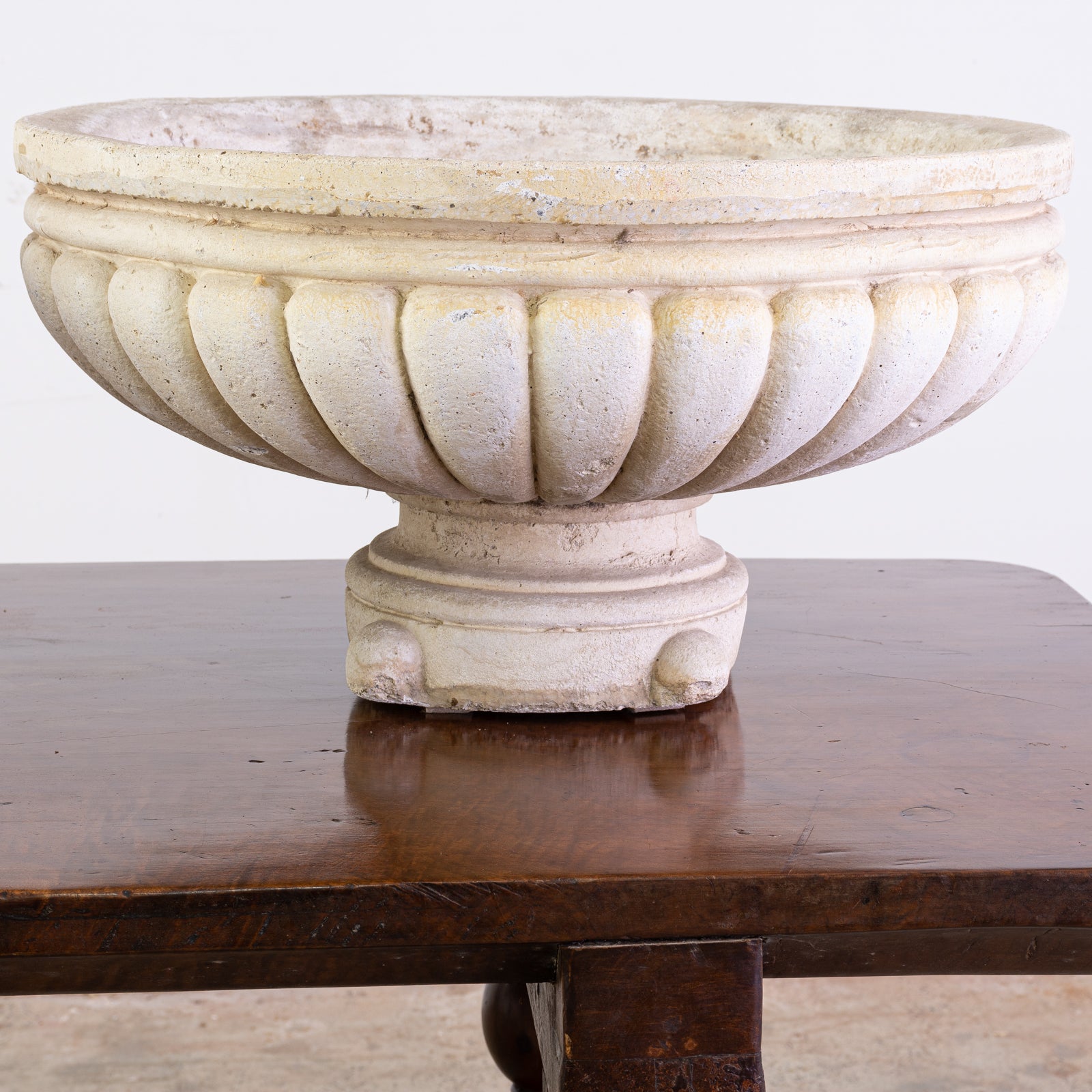 Pair of Antique Gadrooned Garden Urns – The Vault Sydney